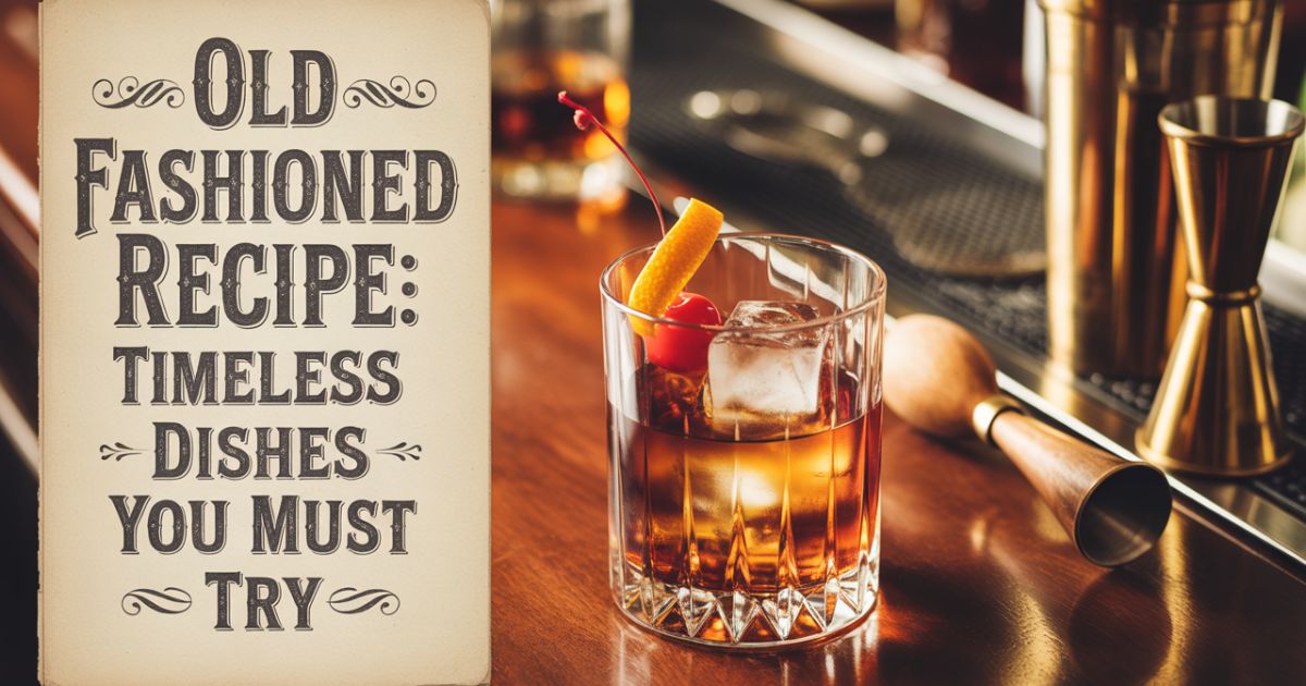 Old Fashioned Recipe: You Must Try - BBC Insider
